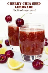 Cherry Chia Fresca Lemonade - Vegetarian Gastronomy
