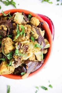 Indian Spice Stuffed Eggplant & Potatoes (Bharela Ringan) - Vegetarian ...
